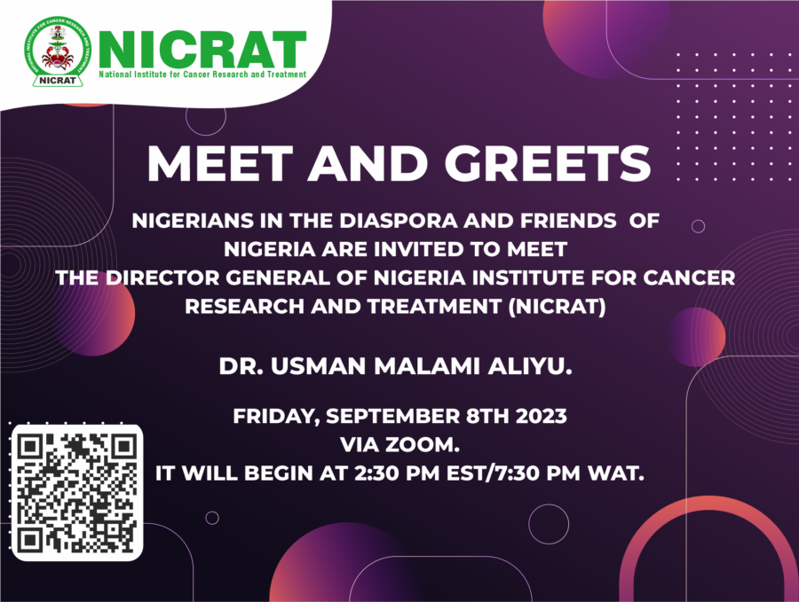 Meet and Greets – National Institute for Cancer Research and Treatment